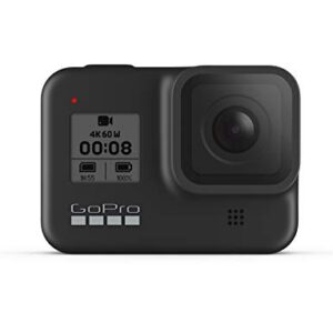 GoPro HERO8 Black - Waterproof Action Camera with Touch Screen 4K Ultra HD Video 12MP Photos 1080p Live Streaming Stabilization (International Model)