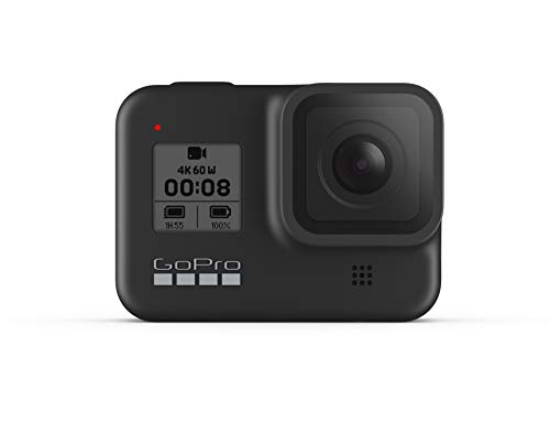 GoPro HERO8 Black - Waterproof Action Camera with Touch Screen 4K Ultra HD Video 12MP Photos 1080p Live Streaming Stabilization (International Model)