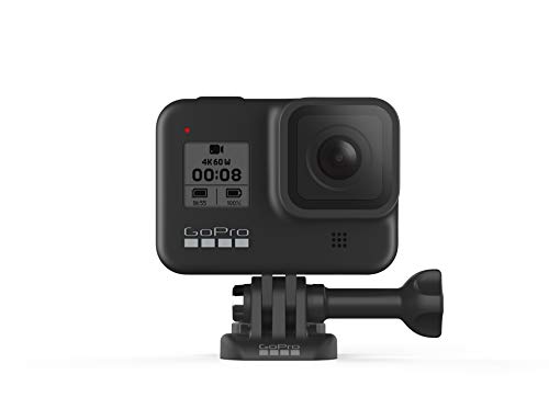 GoPro HERO8 Black - Waterproof Action Camera with Touch Screen 4K Ultra HD Video 12MP Photos 1080p Live Streaming Stabilization (International Model)