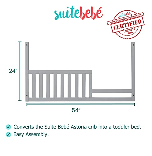 Suite Bebe Astoria Toddler Guard Rail, Grey