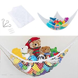 PayPie Toy Hammock, Storage Hammock Toy Organizer,Ultralight Large Storage Net for Teddy Bears, Balls, Toys, Linen Storage and Gear (1.4*1*1M)