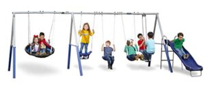 xdp recreation fun forever swing set, gray