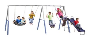 xdp recreation surf n swing'in swing set, gray