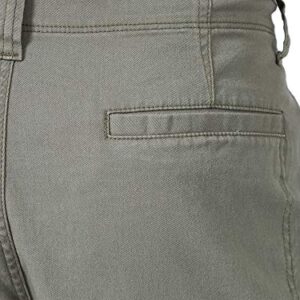 Wrangler Authentics Men's Classic Cargo Stretch Short, Dusty Olive, 36