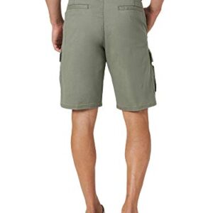 Wrangler Authentics Men's Classic Cargo Stretch Short, Dusty Olive, 36