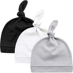 kiddycare doctor developed baby hats 0-12 months/newborn hats/organic certified 100% cotton baby cap - unisex newborn hats (as1, age, 0_month, 3_months, moonlit mountains (charcoal, slate, white))