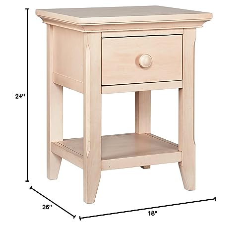 Baby Cache Overland 1 Drawer Nightstand, Sandstone Brown