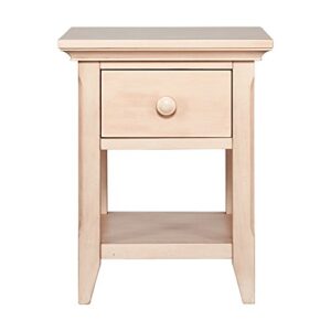 Baby Cache Overland 1 Drawer Nightstand, Sandstone Brown