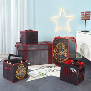 harry potter 5 piece storage solution set, come with collapsible storage trunk, pop up hamper, 2 storage cubes, 1 sequin storage cube