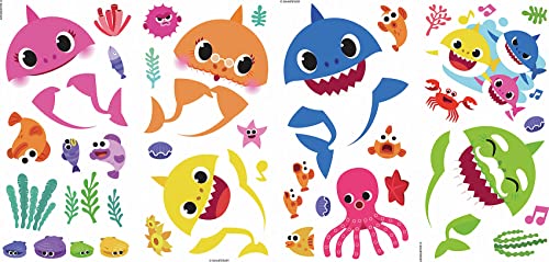 RoomMates RMK4303SCS Baby Shark Peel and Stick Wall Decals