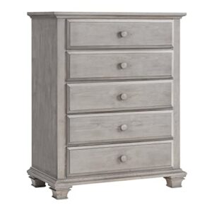 oxford baby kenilworth 5 drawer chest stone wash