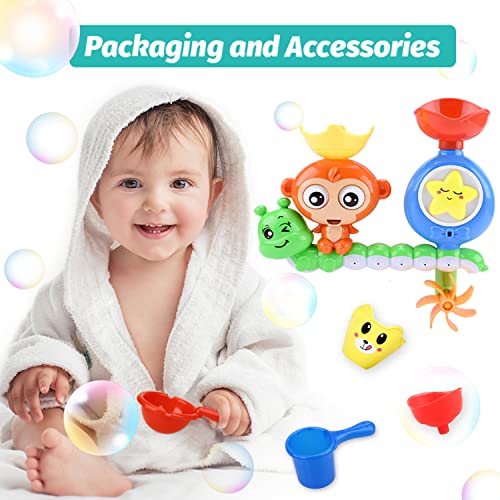 Bath Toys for Toddlers 1-3 Age 1 2 3 4 Year Old Boys Girls Toddler Bath Tub Toys for Kids Baby Infant Water Bath Tub Toys