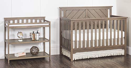 Forever Eclectic Hampton Flat-Top 4-in-1 Convertible Baby Crib