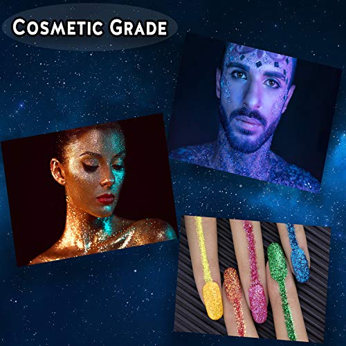 Extra Fine Biodegradable Glitter for Body Decoration, Cosmetics, Crafts, DIY Projects. Made from Plant Cellulose, Earth Friendly (1/4 Ounce, Bronze)