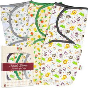 baby swaddle blanket wrap for newborn boy & girl - baby swaddles 0-3 months - velcro swaddle - baby swaddlers - adjustable infant swaddling blankets - baby swaddle sleep sacks - infant swaddle warp