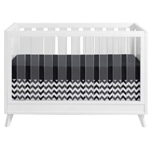 Oxford Baby Holland Modern 3-in-1 Convertible Island Crib, White, GreenGuard Gold Certified