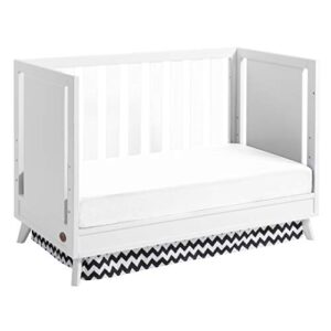 Oxford Baby Holland Modern 3-in-1 Convertible Island Crib, White, GreenGuard Gold Certified