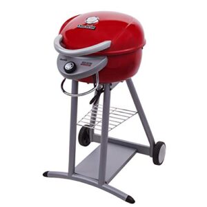 char-broil 20602109 patio bistro tru-infrared electric grill, red