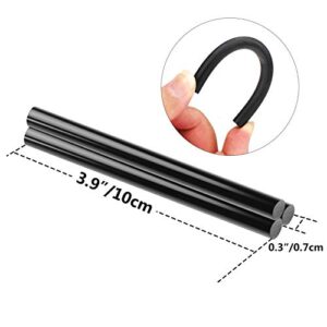 Black Hot Glue Sticks, ENPOINT 72 Pack 0.27" x 4" Hot Melt Glue Sticks Strips Melting Adhesive Purpose Glue Sticks Mini Set for Handmade Car DIY Art Craft Home Office Project Craftwork Fix & Repairs