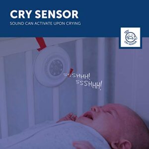 Zazu Suzy The Baby Shusher - Toddler Sleep Aid & Baby Soother | 7 Soothing Melodies Including Heartbeat and White Noise | On-The-Go Sound Machine with Cry Sensor | Variable Volume | Auto Off