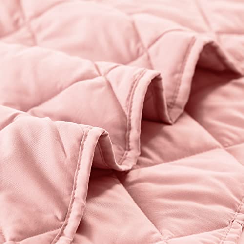 EXQ Home Toddler Comforter Baby Quilt Blanket Soft Lightweight,39X47 Inches Polyester Toddler Nursing Blanket for Infant and Newborn, Ultra Soft for Crib Bed,Stroller,Travel,Outdoor(Pink)