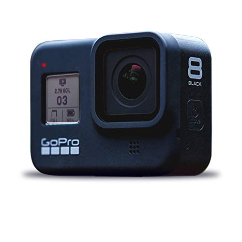 GoPro HERO8 Black Digital Action Camera - Waterproof, Touch Screen, 4K UHD Video, 12MP Photos, Live Streaming, Stabilization - with 50 Piece Accessory Kit + 64GB Memory Card + Extra Battery