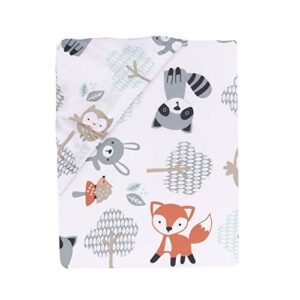 Bedtime Originals Woodland Friends Fitted Crib Sheet, Multicolor , 52x28x8 Inch (Pack of 1)