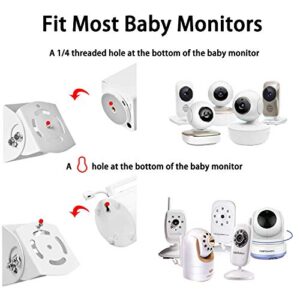 Universal Adjustable Angle Wall Mount Shelf for Baby Monitor Camera, Angle Mounting Brackets, Fits Arlo, Motorola, Infant Optics DXR-8, HelloBaby, and Most Baby Monitor Camera