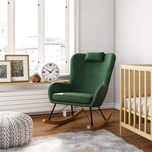 Baby Relax Cranbrook Rocker Chair with Storage Pockets, Green