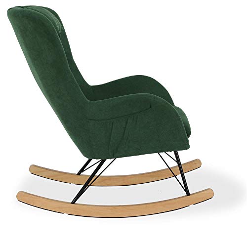 Baby Relax Cranbrook Rocker Chair with Storage Pockets, Green