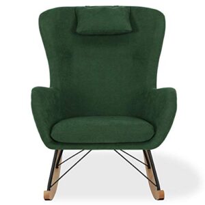 Baby Relax Cranbrook Rocker Chair with Storage Pockets, Green