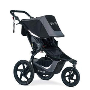 bob gear revolution flex 3.0 jogging stroller, graphite black