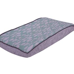 Bacati Clouds in The City Clouds Quilted Changing Pad Cover, Mint/Grey