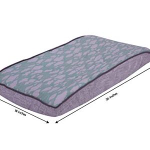 Bacati Clouds in The City Clouds Quilted Changing Pad Cover, Mint/Grey