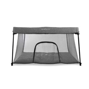 baby delight go with me nod deluxe portable crib & playard, charcoal tweed