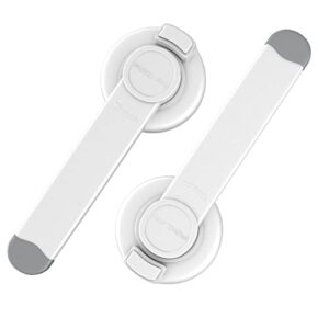 baby toilet lock (2 pack) for child safety, baby proof toilet seat lock with 2 extra pallet fit for most standard toilet, easy intallation toilet lid lock with 2 extra 3m adhesive