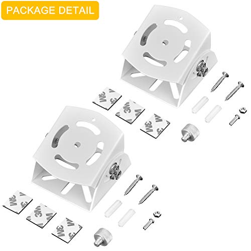 2 Pack Adjustable Angle Wall Mount Bracket for Motorola Baby Monitor, Samsung, Babysense, HelloBaby, VAVA, Infant Optics DXR-8,Arlo and Most Universal Monitors Camera, Aluminum Alloy Material