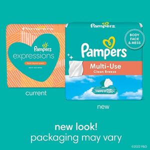 Pampers Baby Wipes Multi-Use Clean Breeze 9X Pop-Top Packs 504 Count