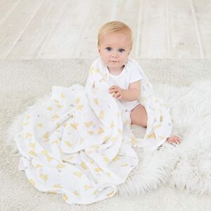 aden + anais Essentials Disney Muslin Swaddle Blankets for Baby Girls and Boys, Newborn Receiving Blanket for Swaddling, 100% Cotton Baby Swaddle Wrap, 4 Pack, Winnie + Friends