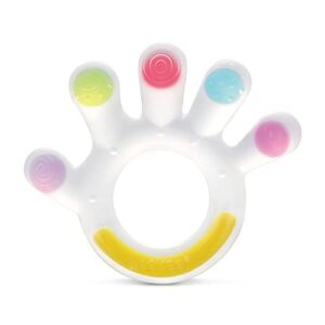 haakaa palm teether - super soft silicone baby soothing teether pacifier, teething toys for 3m+ babies, 0-6, 6-12 months, bpa free (1 pack) multicolor