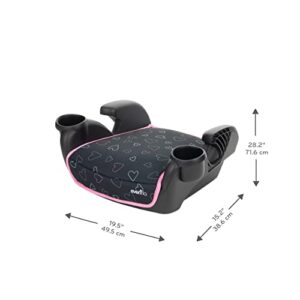 Evenflo GoTime No Back Booster Car Seat (Amore Pink)