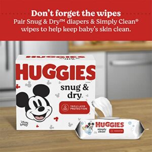 Huggies Snug & Dry Baby Diapers, Size 4, 180 Ct, One Month Supply