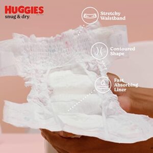 Huggies Snug & Dry Baby Diapers, Size 4, 180 Ct, One Month Supply