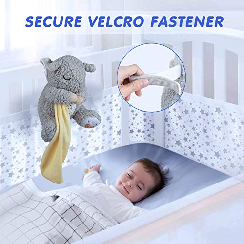 BEREST Rechargeable Dreamy Sheep, Baby Cry Sensor Mom's Heartbeat Lullabies & Shusher White Noise Machine, Nursery Decor Night Light Projector, Toddler Crib Sleeping Aid, Baby Shower Gifts Portable