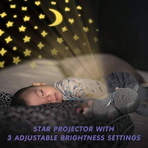 BEREST Baby Sleep Soother Sleepy Sheep, Mom's Heartbeat Lullabies & Shusher Baby Sound Machine, Nursery Decor Night Light Projector, Toddler Crib Sleeping Aid, Baby Shower Gifts Portable Sheep