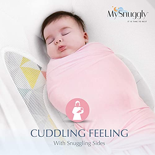 MySnuggly Newborn Bassinet Insert for Soothing Motions Bassinets | Patented Safe Real Cuddling Feeling for Better Sleep