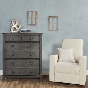 evolur signature amsterdam tall chest in smokey brushed grey