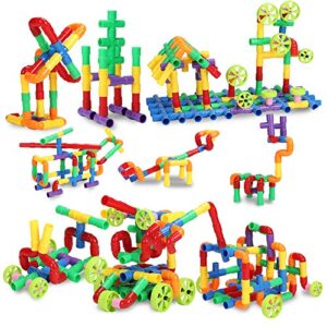 stem building blocks toy for kids, educational toddlers toddler brain toy kit, constructions toys for 3 4 5 6 7 8 years age boys and girls – creativity kids toys