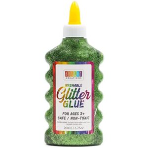 Glue with Glitter for Arts and Crafts, 8 Colors (6.76 Oz, 8 Pack)