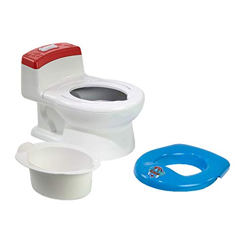 The First Years Nickelodeon Paw Patrol Potty Training Toilet and Toddler Toilet Seat - Potty Training Toilet Seat with Fun Flushing and Cheering Sounds